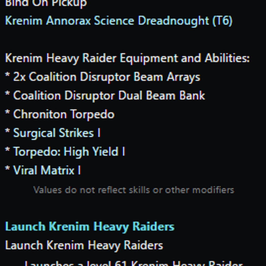 Star Trek Build Help - Krenim Annorax Science Dreadnought Exotic ...