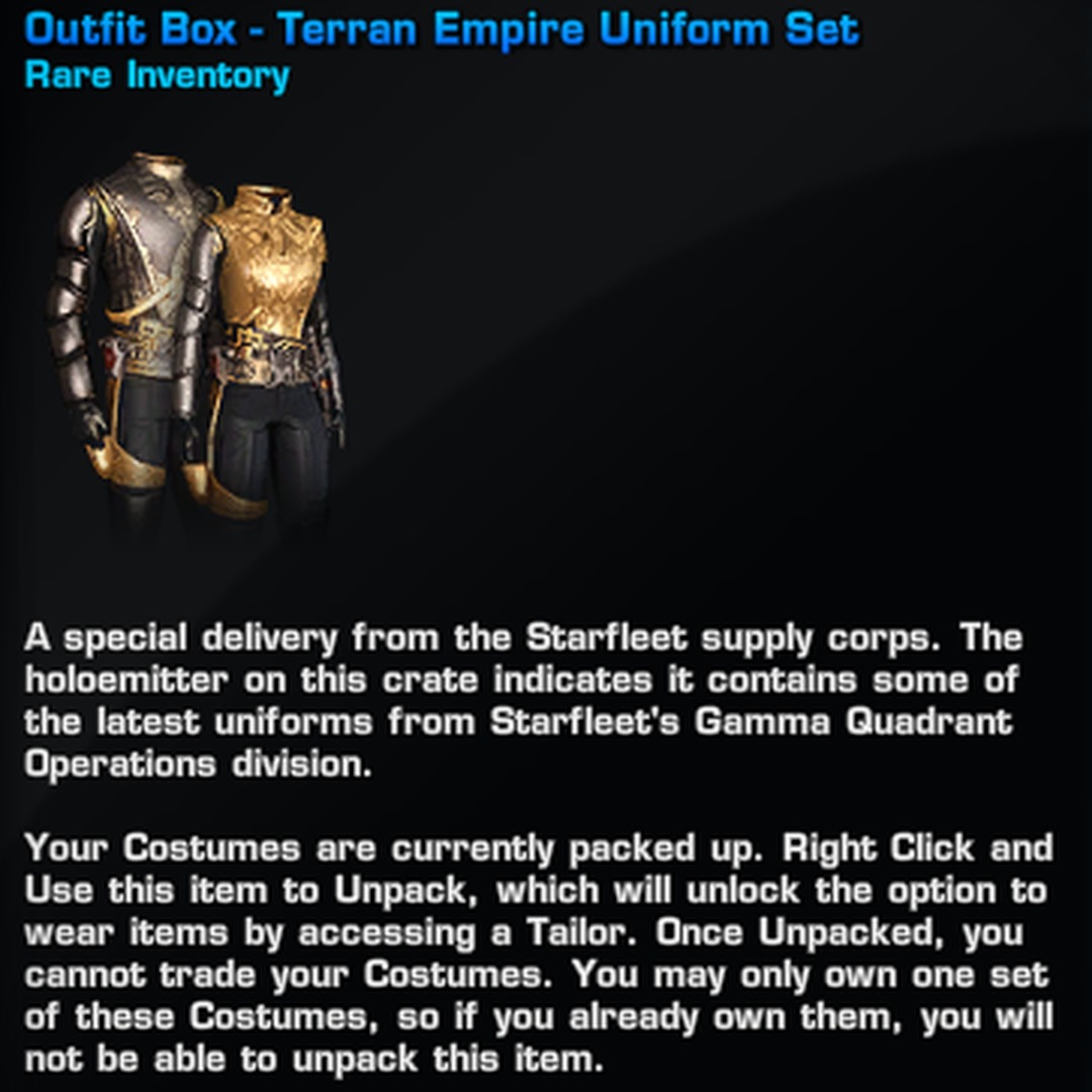 Terran Empire Uniform Set - MMOGold