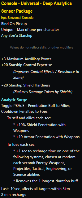 Son'a Command Science Vessel [T6] - MMOGold